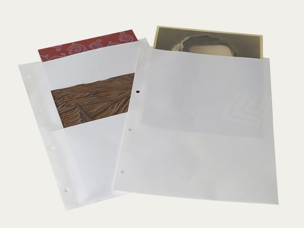Binder pocket pages - transparent - KLUG-CONSERVATION