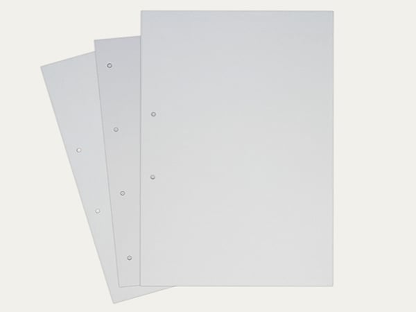 Cardboard pages - 2-hole or 4-hole perforation - KLUG-CONSERVATION